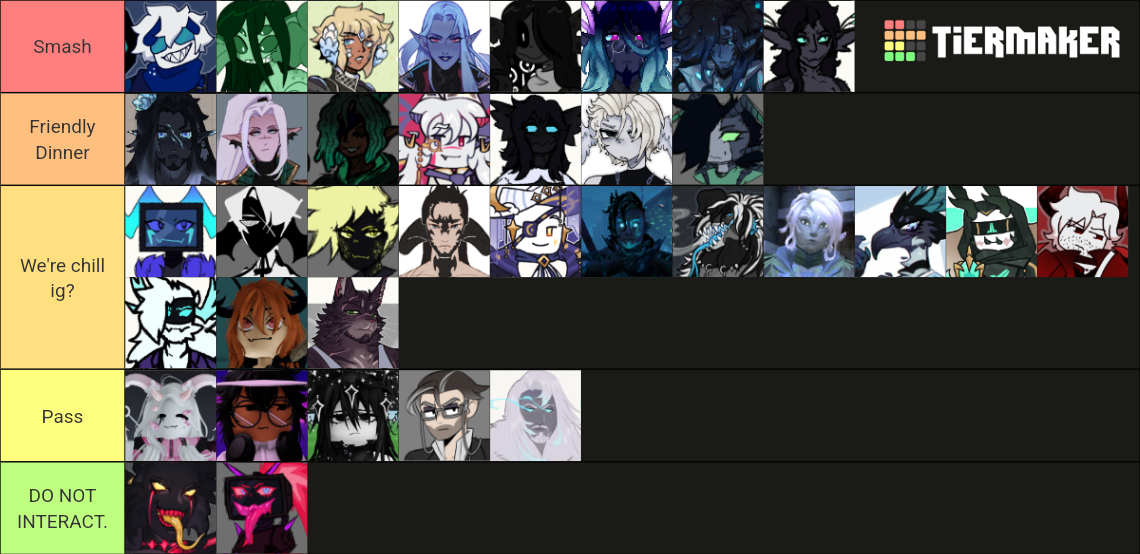 sage's oc Tier List (Community Rankings) - TierMaker