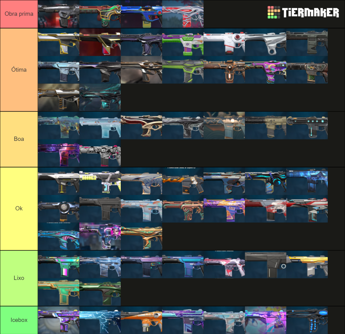 Valorant Phantom Skins (11/2023) Tier List (Community Rankings) - TierMaker