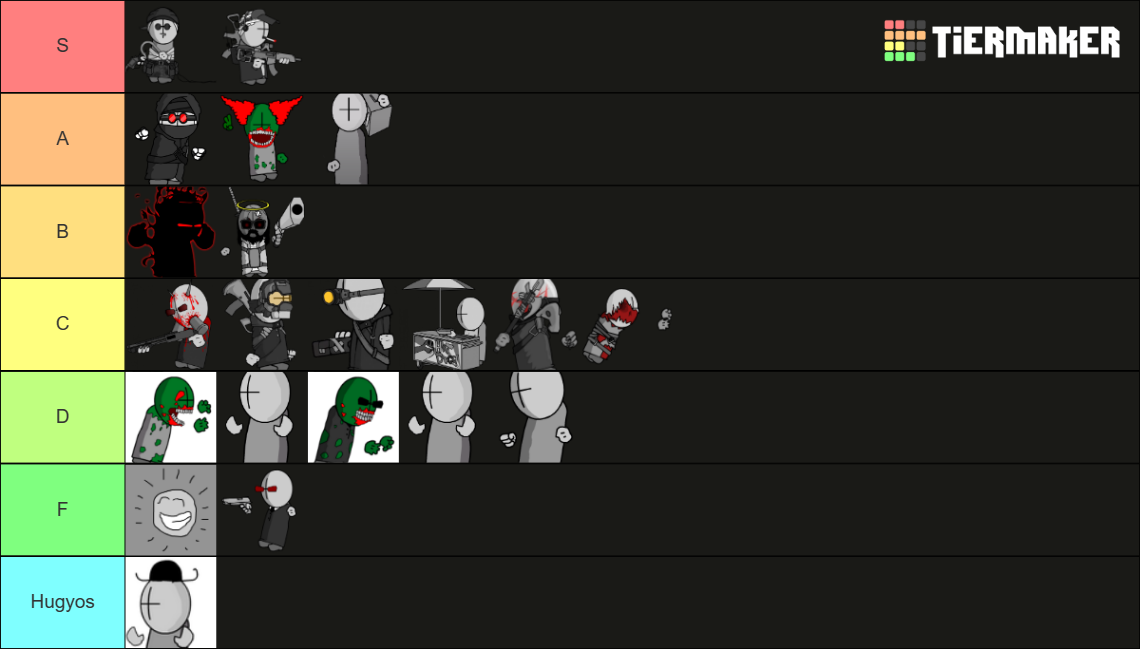 madness combat full characters Tier List (Community Rankings) - TierMaker