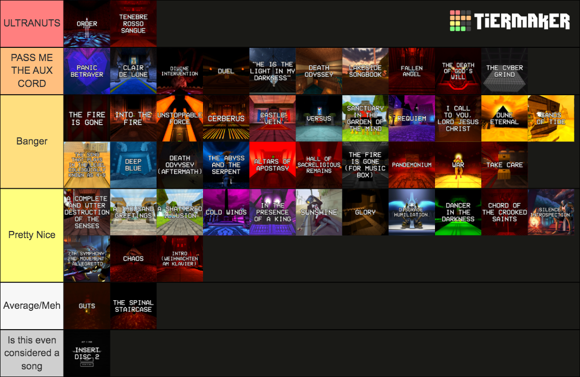 ULTRAKILL OST Tier List (Community Rankings) - TierMaker