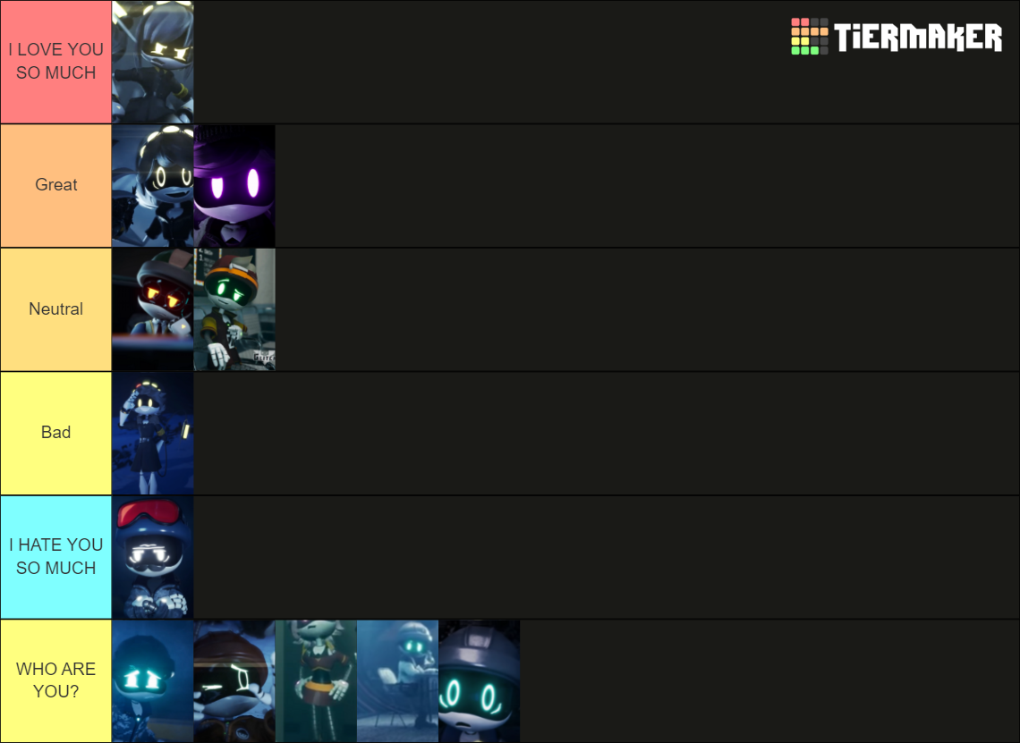 Murder Drones Characters Tier List (Community Rankings) - TierMaker