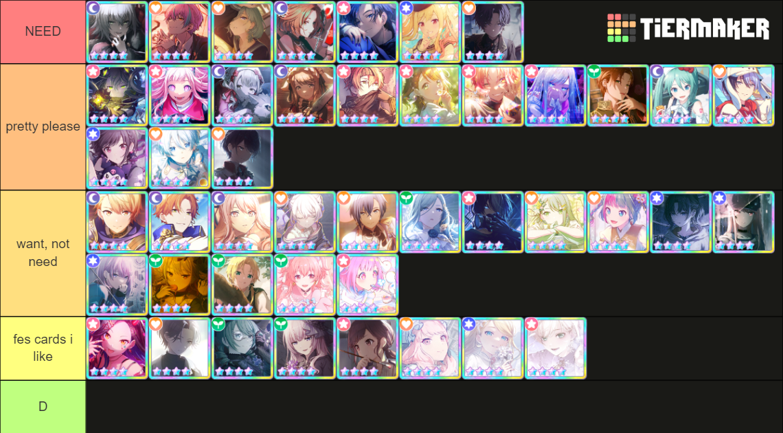 Project SEKAI All Limited Cards Tier List (Community Rankings) - TierMaker