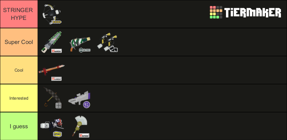 Chill season 2023 weapons Tier List (Community Rankings) - TierMaker