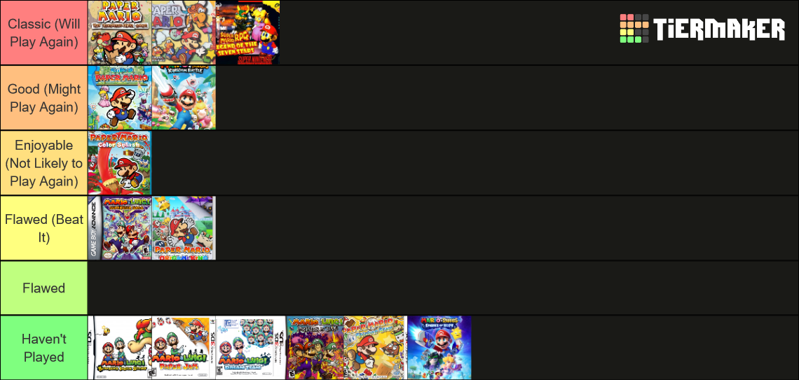 All Mario RPG Games Ranked Best To Worst As Of 12/10/2022 Tier List ...