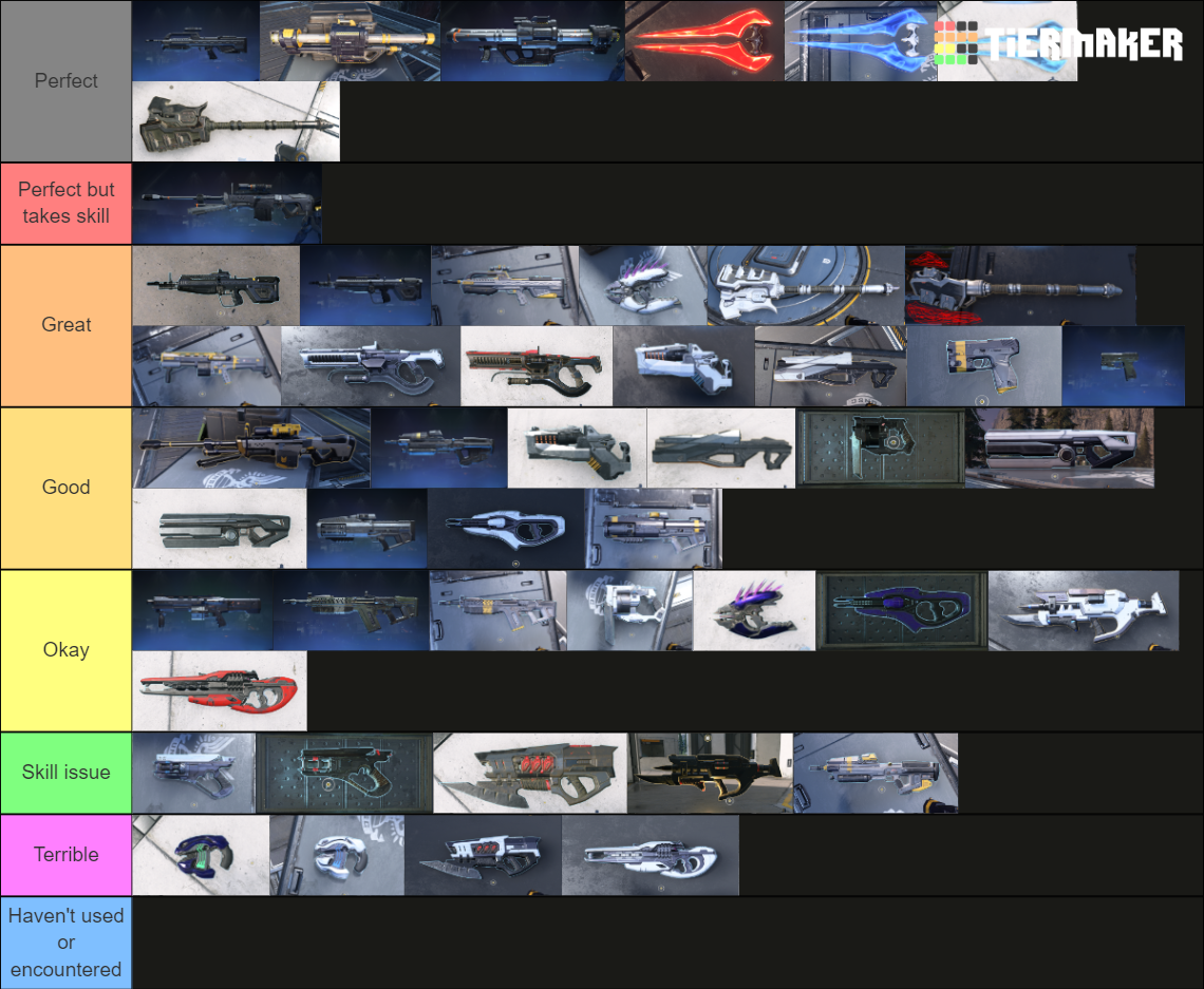 Halo Infinite Weapons and Variants (as of S5) Tier List (Community ...