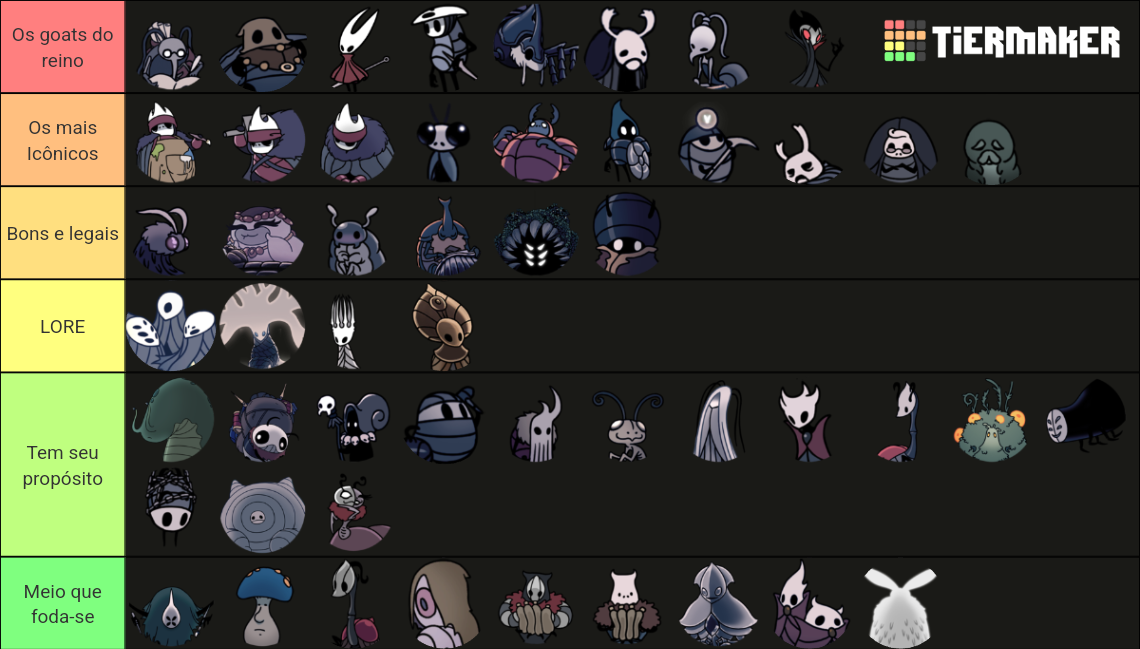 Hollow Knight NPCs Tier List (Community Rankings) - TierMaker