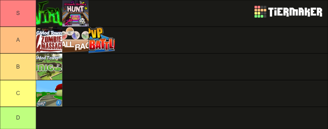 Gmod Tower Gamemodes Tier List (Community Rankings) - TierMaker
