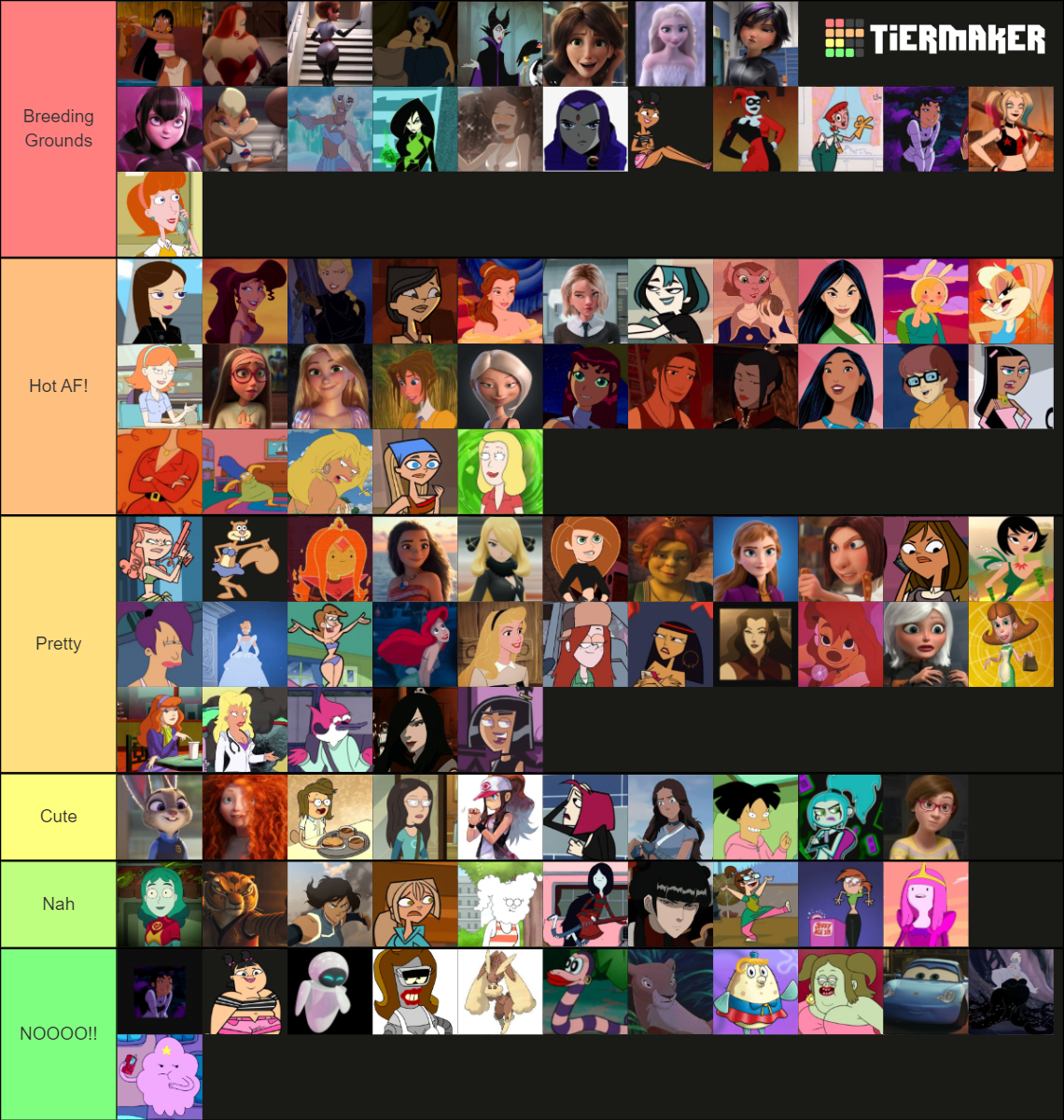 Best Cartoon Baddies Tier List (Community Rankings) - TierMaker