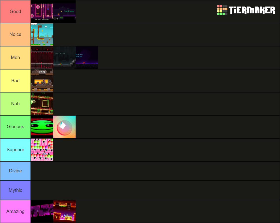 Geometry Dash 2.2 Levels (v1) Tier List (Community Rankings) - TierMaker