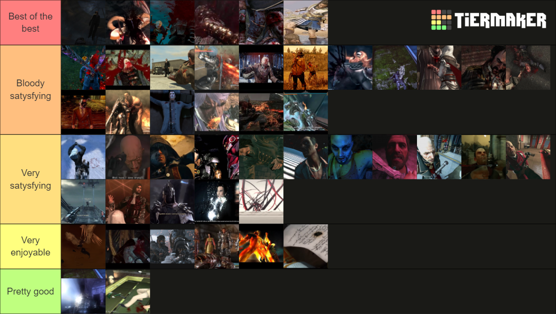 Best deaths of video game villains Tier List (Community Rankings) - TierMaker