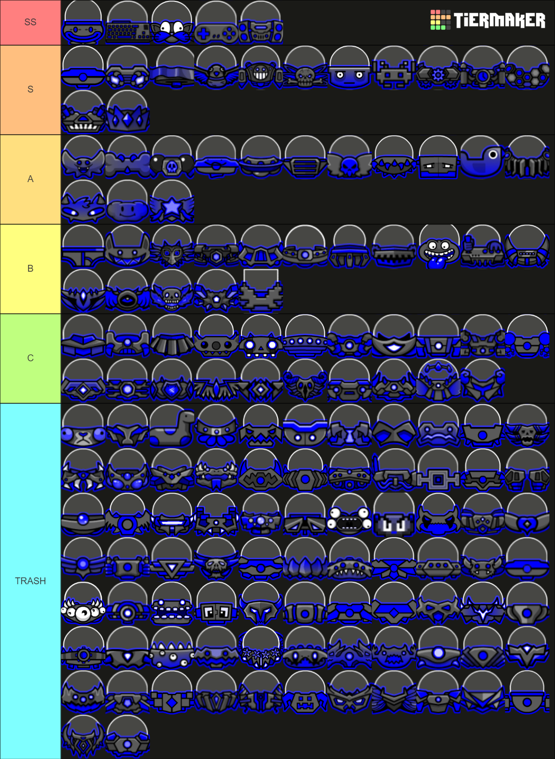 Geometry Dash Ufo Icons (2.2 Included) Maker Make Tier List (Community ...