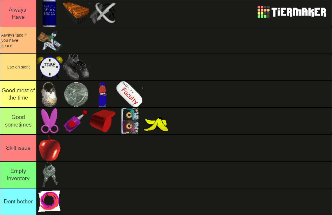 All Baldi's Basics Items Tier List (Community Rankings) - TierMaker