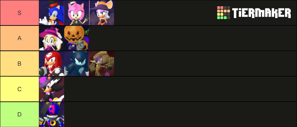 sonic speed simulator all Halloween skins Tier List (Community Rankings ...