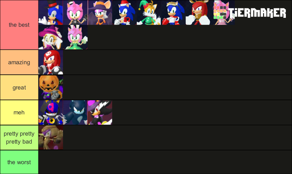 Sonic Speed Simulator seasonal skins *2023* Tier List (Community ...