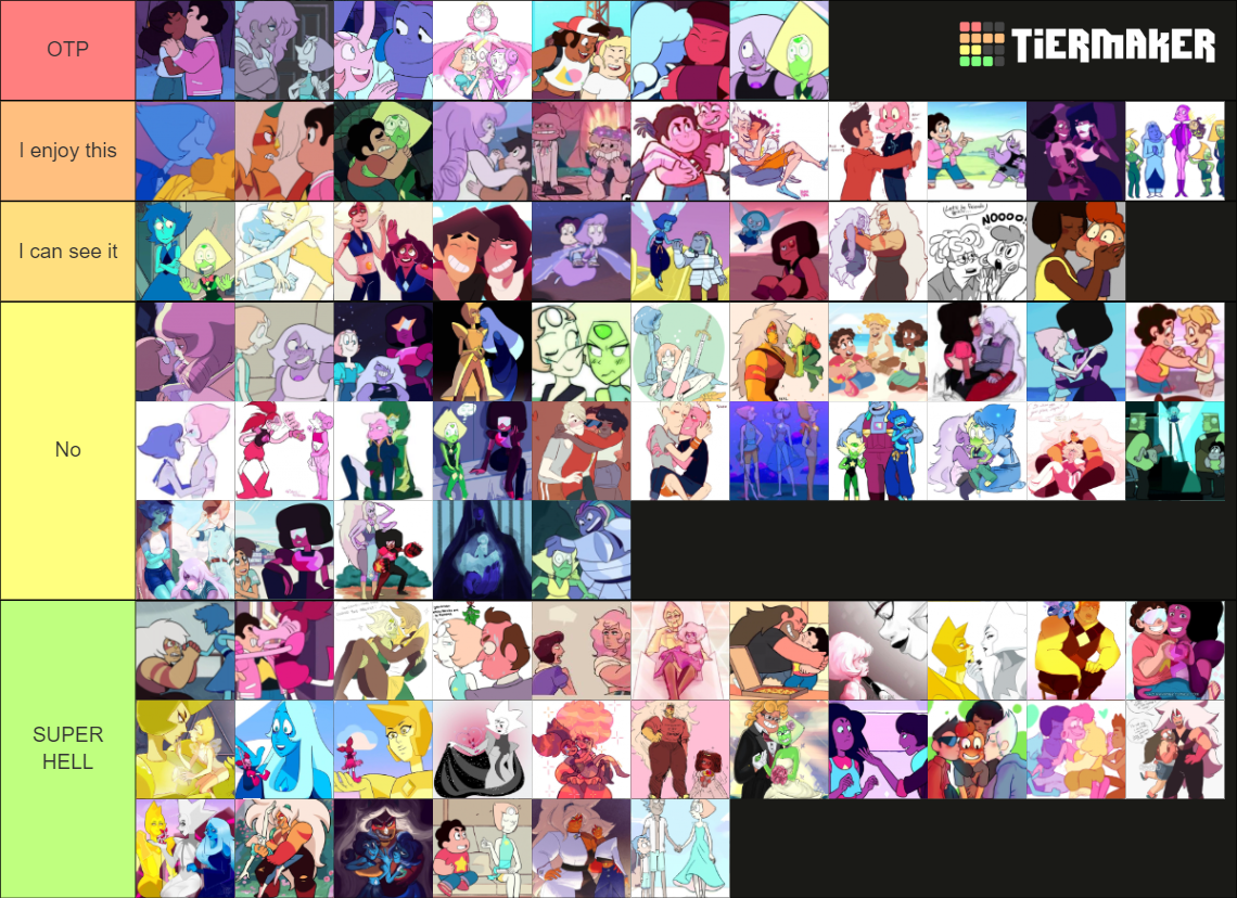 Steven Universe All Ships Tier List (Community Rankings) - TierMaker