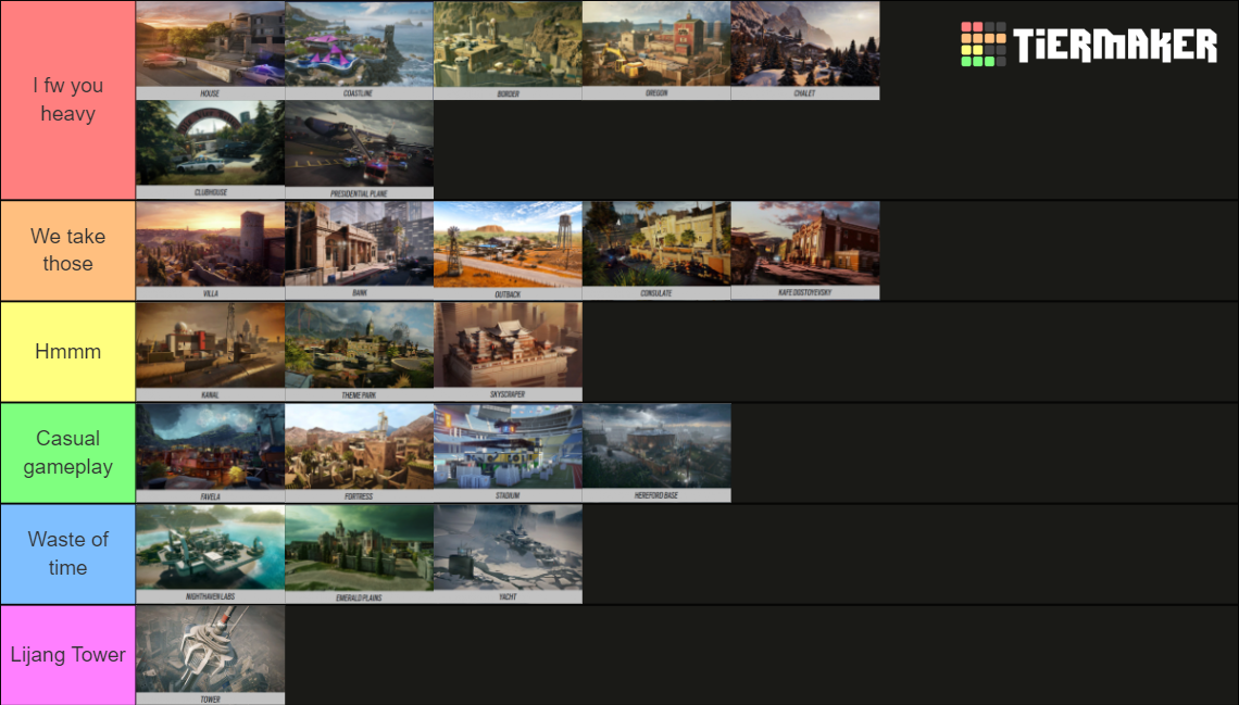 Rainbow Six Siege Maps January 2023 Tier List (Community Rankings ...