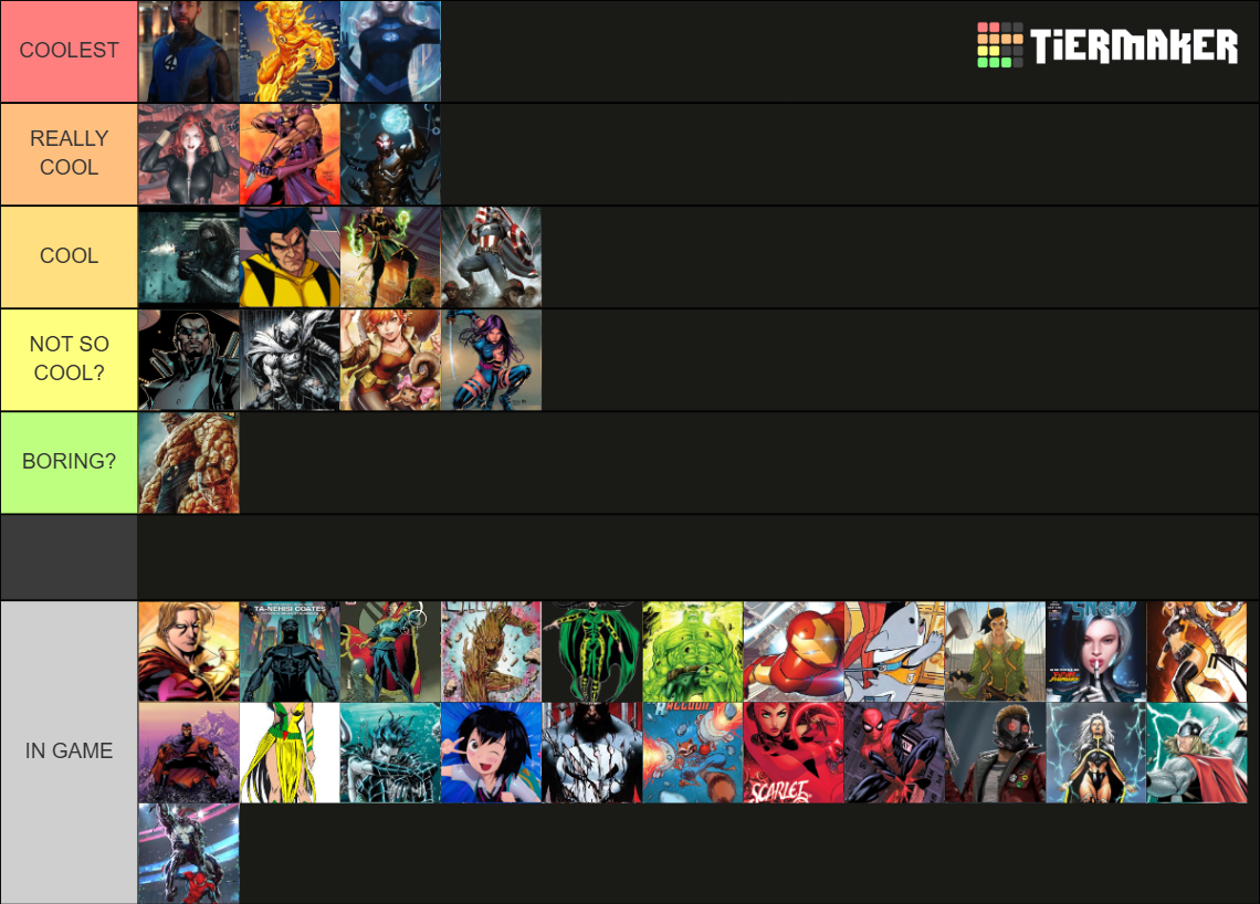 Marvel Rivals leaked roster Tier List (Community Rankings) - TierMaker