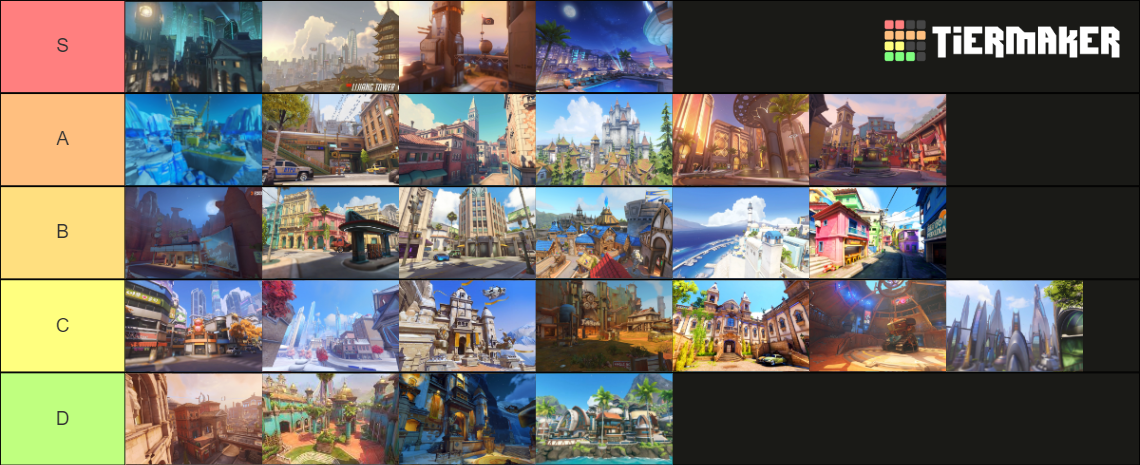 Overwatch 2 All Maps Tier List (Community Rankings) - TierMaker