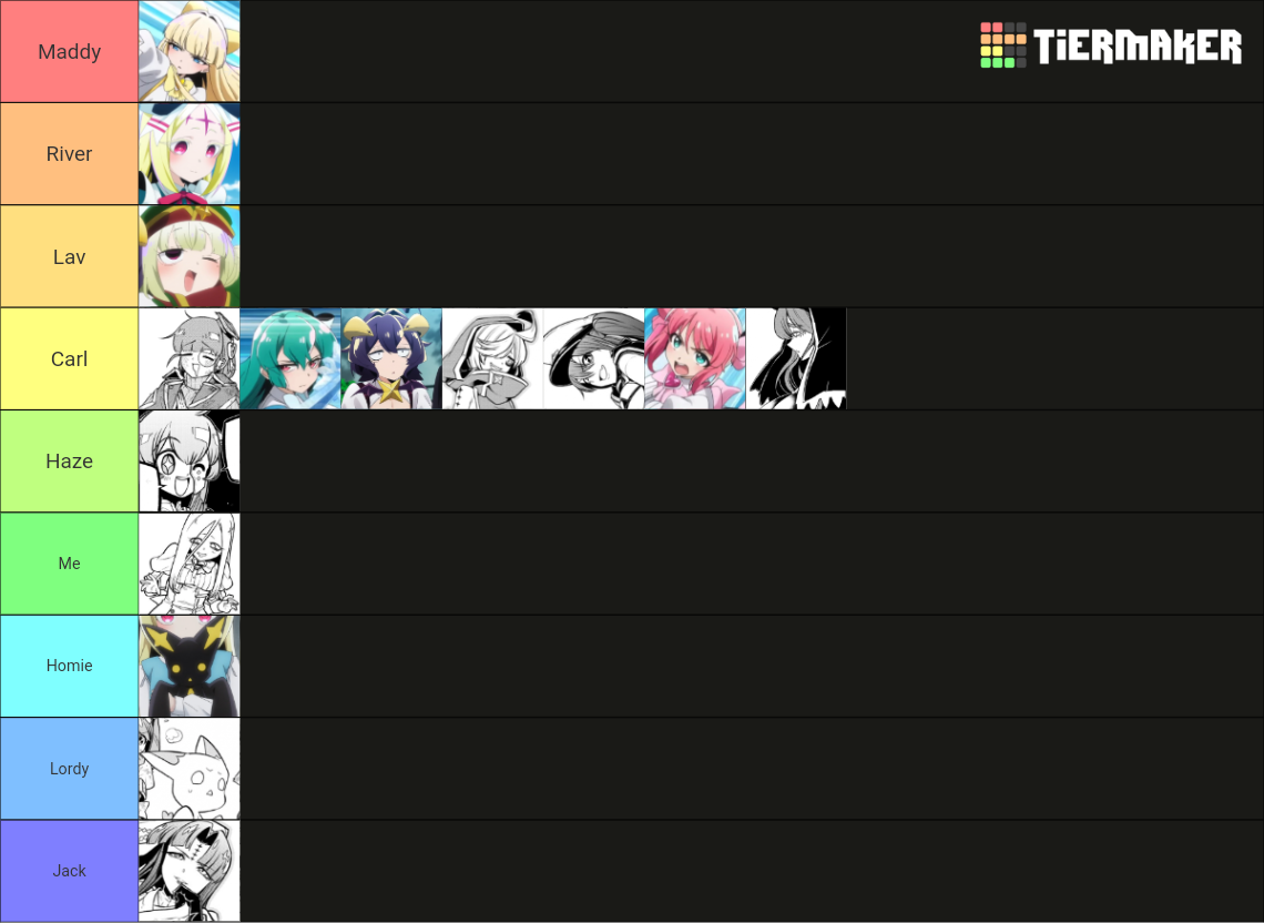 Gushing over magical girls rateing characters Tier List (Community ...