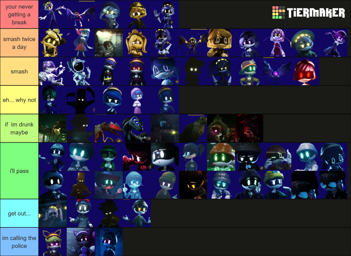 Murder drones (all characters the wiki got me) 1-6 Tier List (Community ...