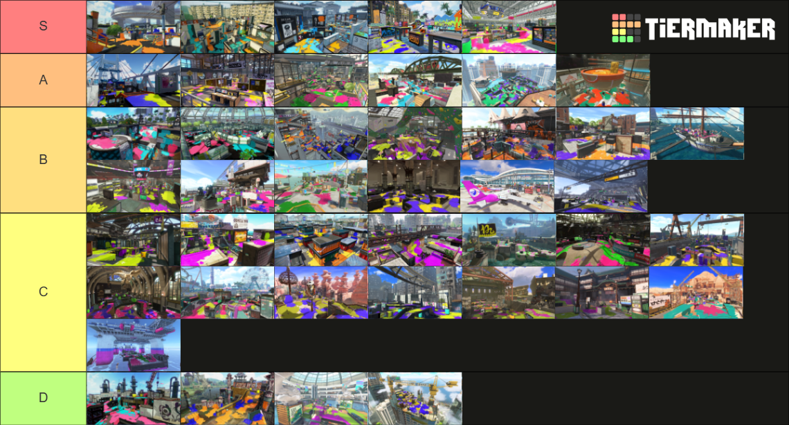 Splatoon Maps Trilogy Tier List (Community Rankings) - TierMaker