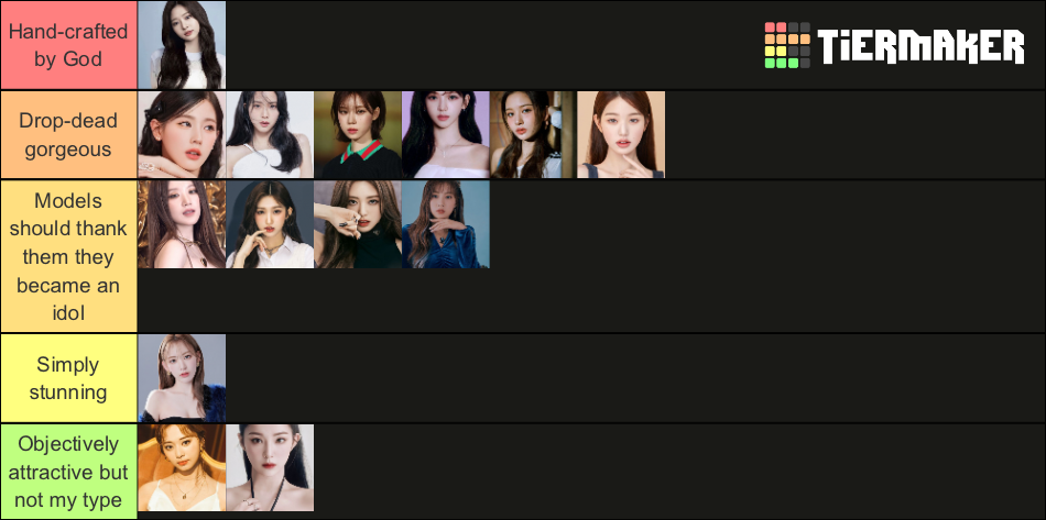 ranking kpop visuals Tier List (Community Rankings) - TierMaker