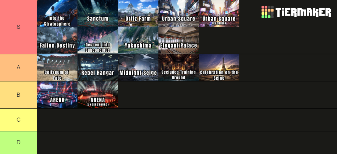 Tekken 8 - All Stages (Season 1) Tier List (Community Rankings) - TierMaker