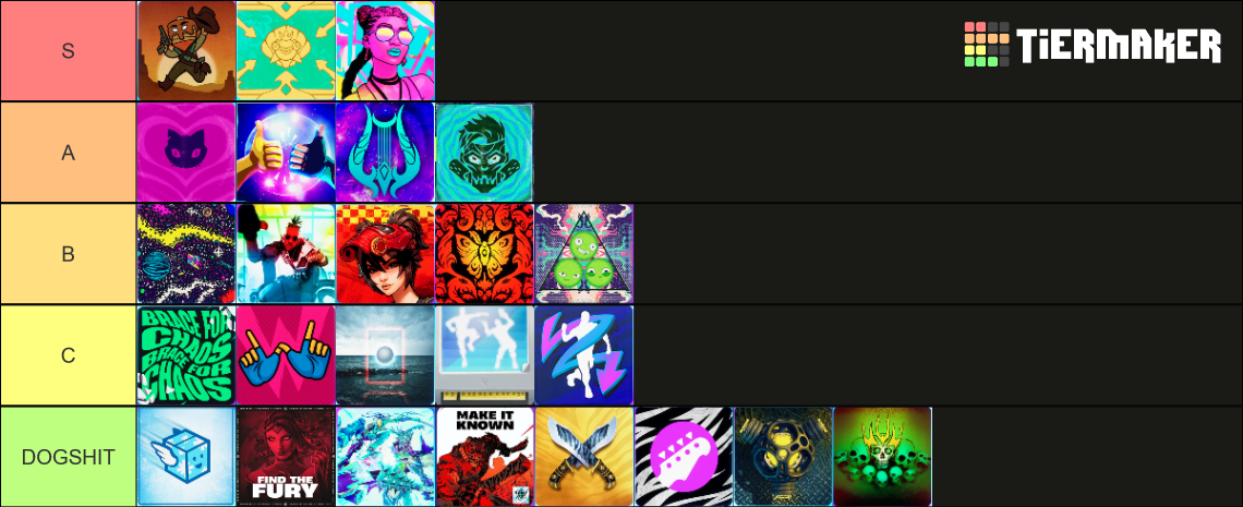 EPIC GAMES ORIGINAL SONGS TIER LIST FOR FORTNITE FESTIVAL Tier List (Community Rankings) - TierMaker