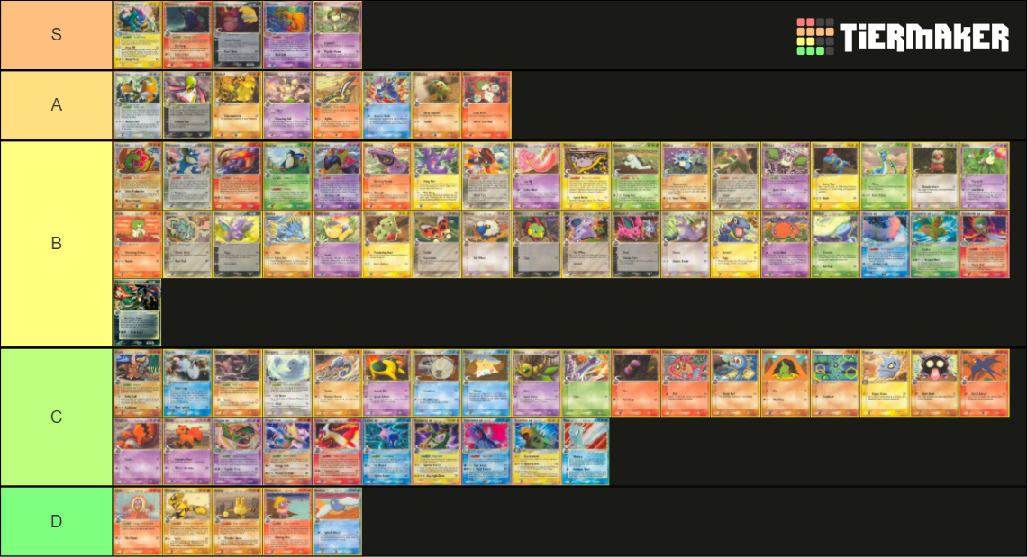 TCG Pokemon EX Dragon Frontiers Tier List (Community Rankings) - TierMaker