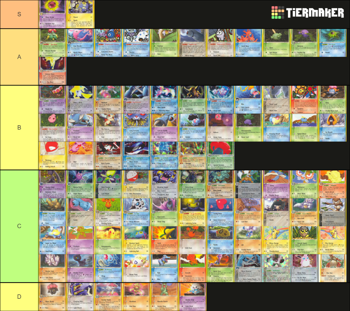 TCG Pokemon EX Hidden Legends Tier List (Community Rankings) - TierMaker
