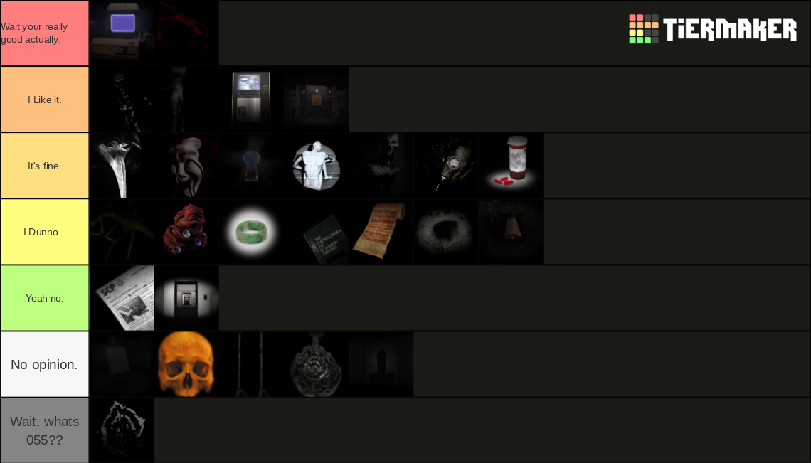Your favorite SCPS Tier List (Community Rankings) - TierMaker