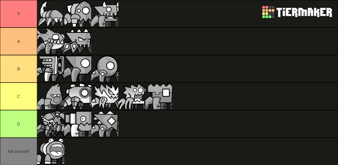 Geometry Dash Spiders Tier List (Community Rankings) - TierMaker