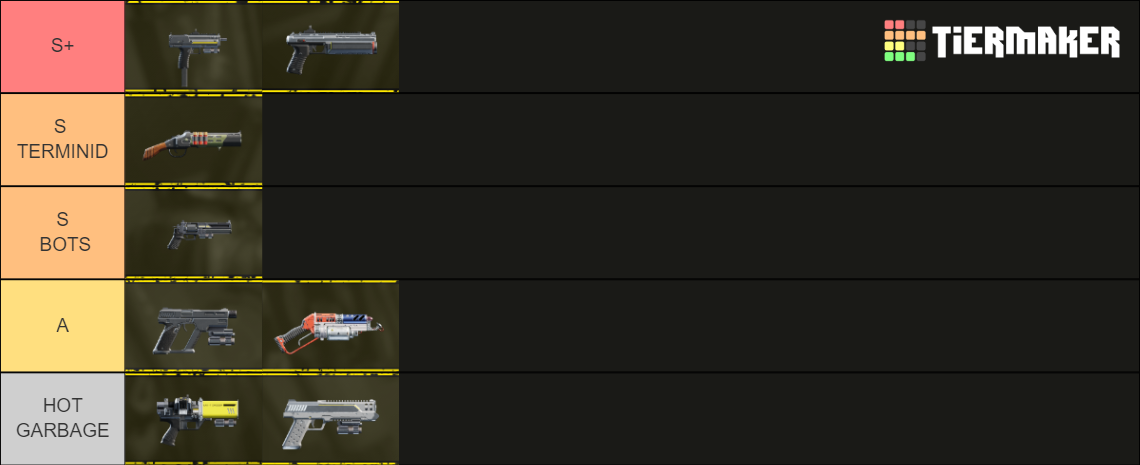 HELLDIVERS 2 SECONDARY WEAPON TIER LIST Tier List (Community Rankings) - TierMaker