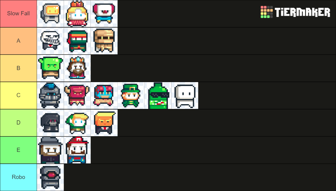 Bouncy Heroes Characters (Scratch) Tier List (Community Rankings) - TierMaker