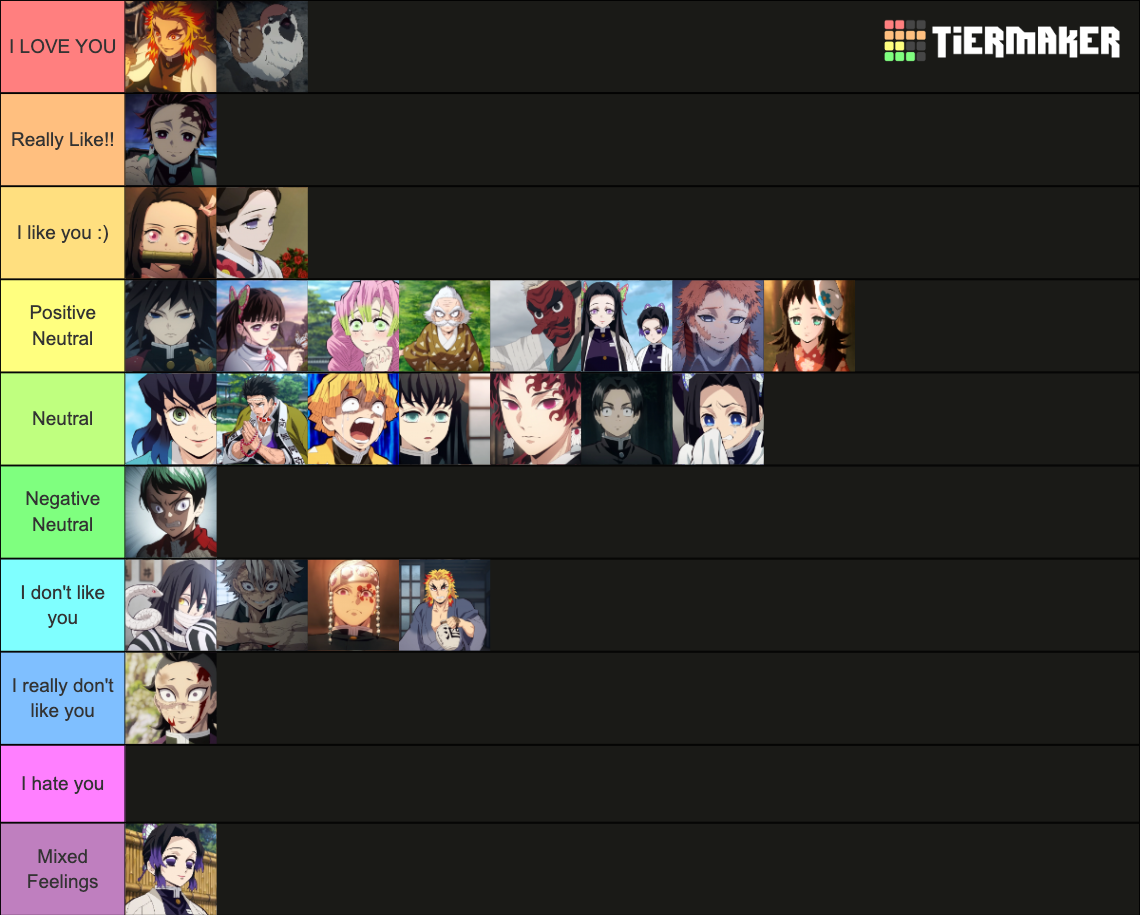 Demon Slayer (Kimetsu no Yaiba) All Demon Slayer Corps Tier List (Community Rankings) - TierMaker