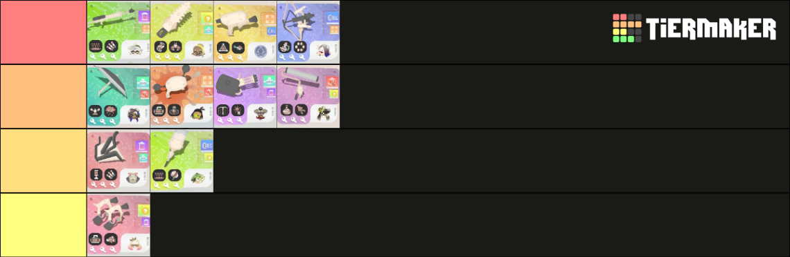 Side Order Palettes (Splatoon 3) Tier List (Community Rankings) - TierMaker