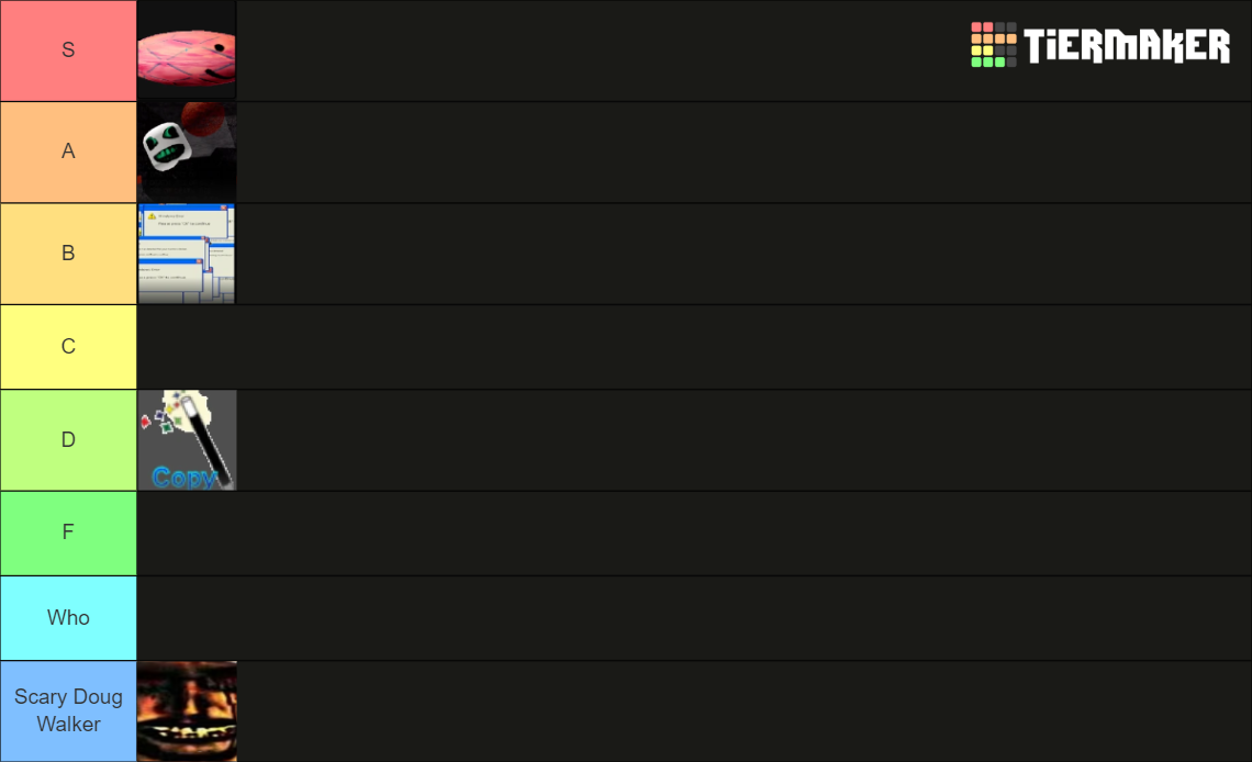 Die Of Death Killers Tier List (Community Rankings) - TierMaker