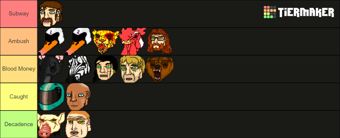 Hotline Miami 1 and 2 All Playable Characters Tier List (Community ...