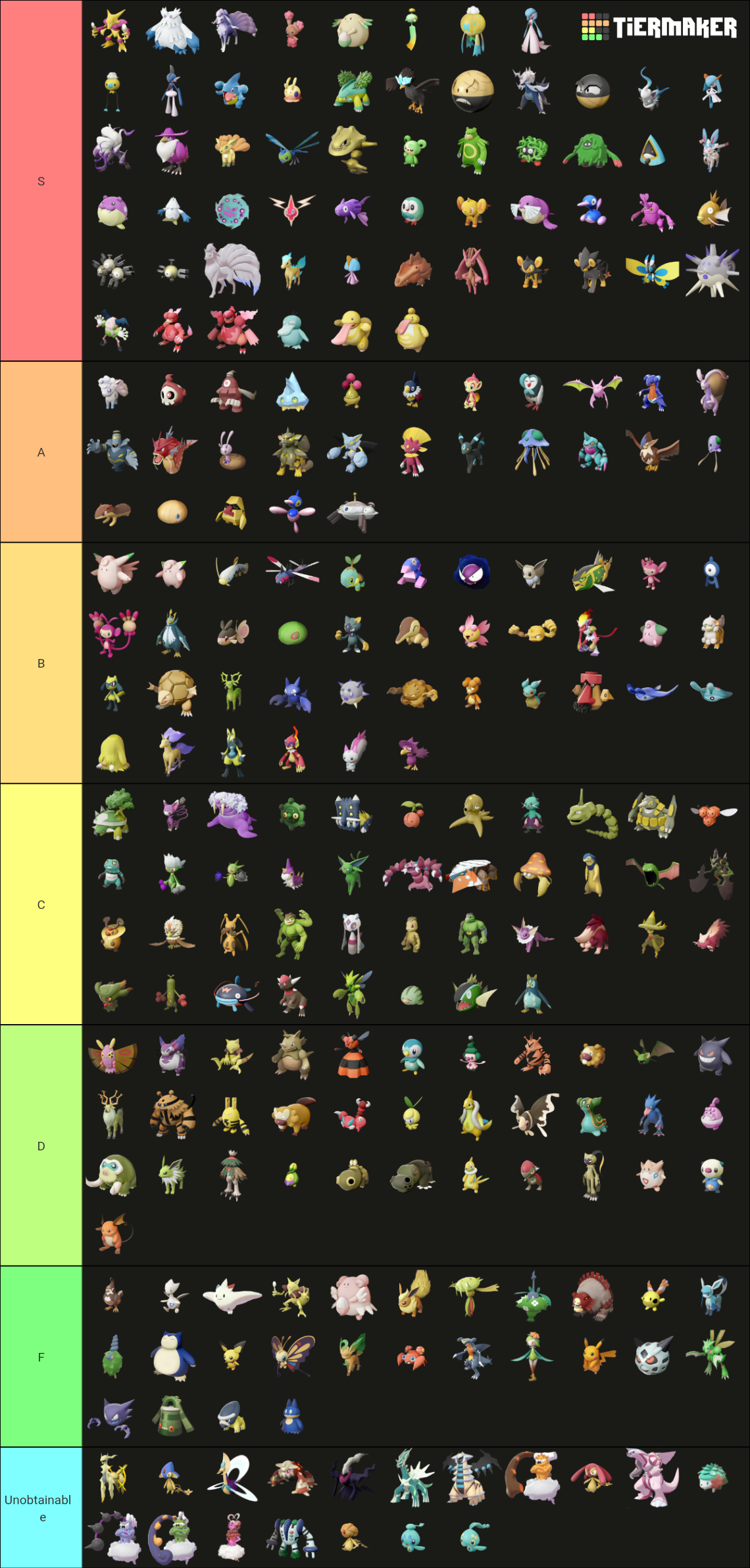 Pokémon Legends: Arceus All Shiny Pokémon (Alphabetical) Tier List ...