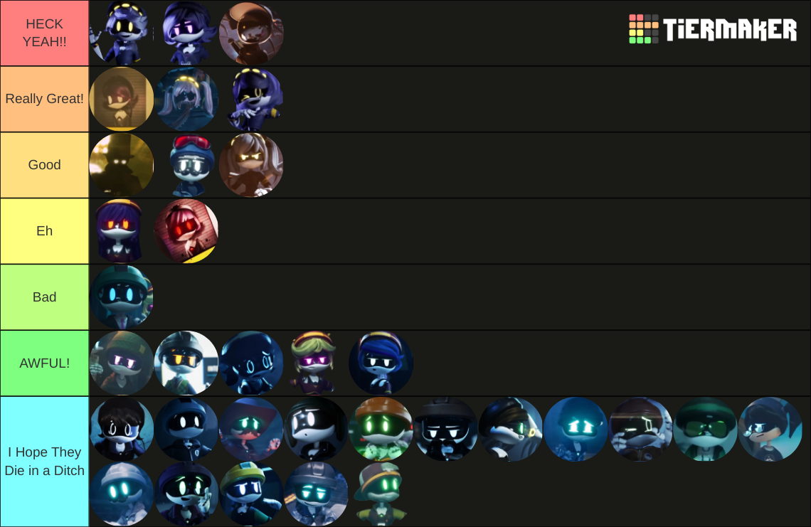 Murder Drones Characters Tier List (Community Rankings) - TierMaker