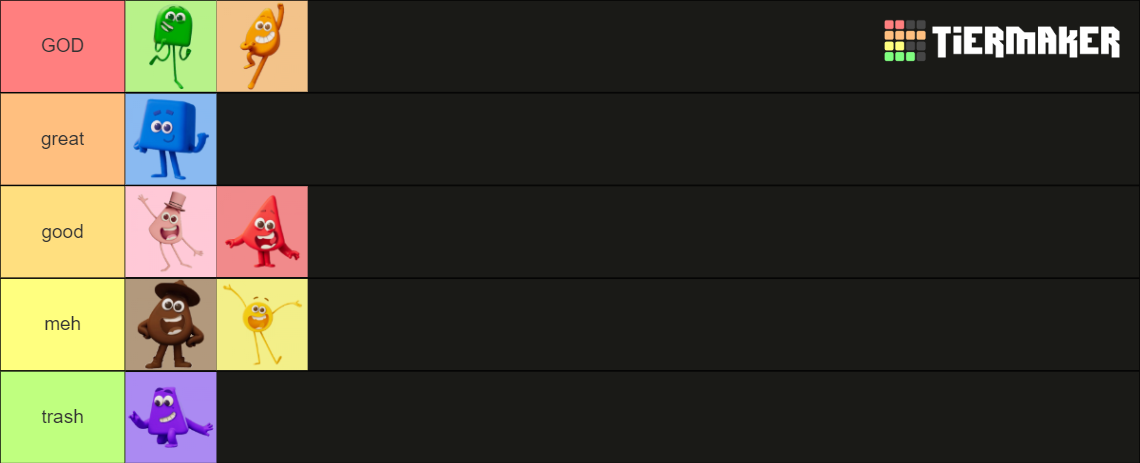Colourblocks' Songs Ranking Tier List (Community Rankings) - TierMaker