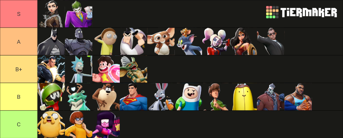MultiVersus Characters (with Beetlejuice) Tier List (Community Rankings ...
