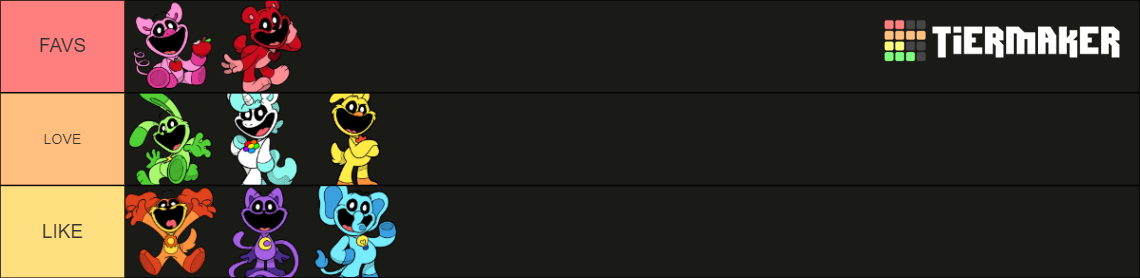 Smiling Critters Tier List (Community Rankings) - TierMaker