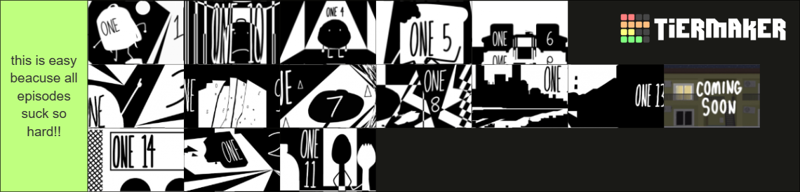 ONE Object Show Episodes Tier List (Community Rankings) - TierMaker