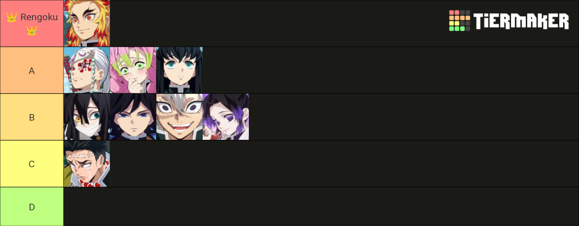 Demon Slayer Hashira Tier List (Community Rankings) - TierMaker