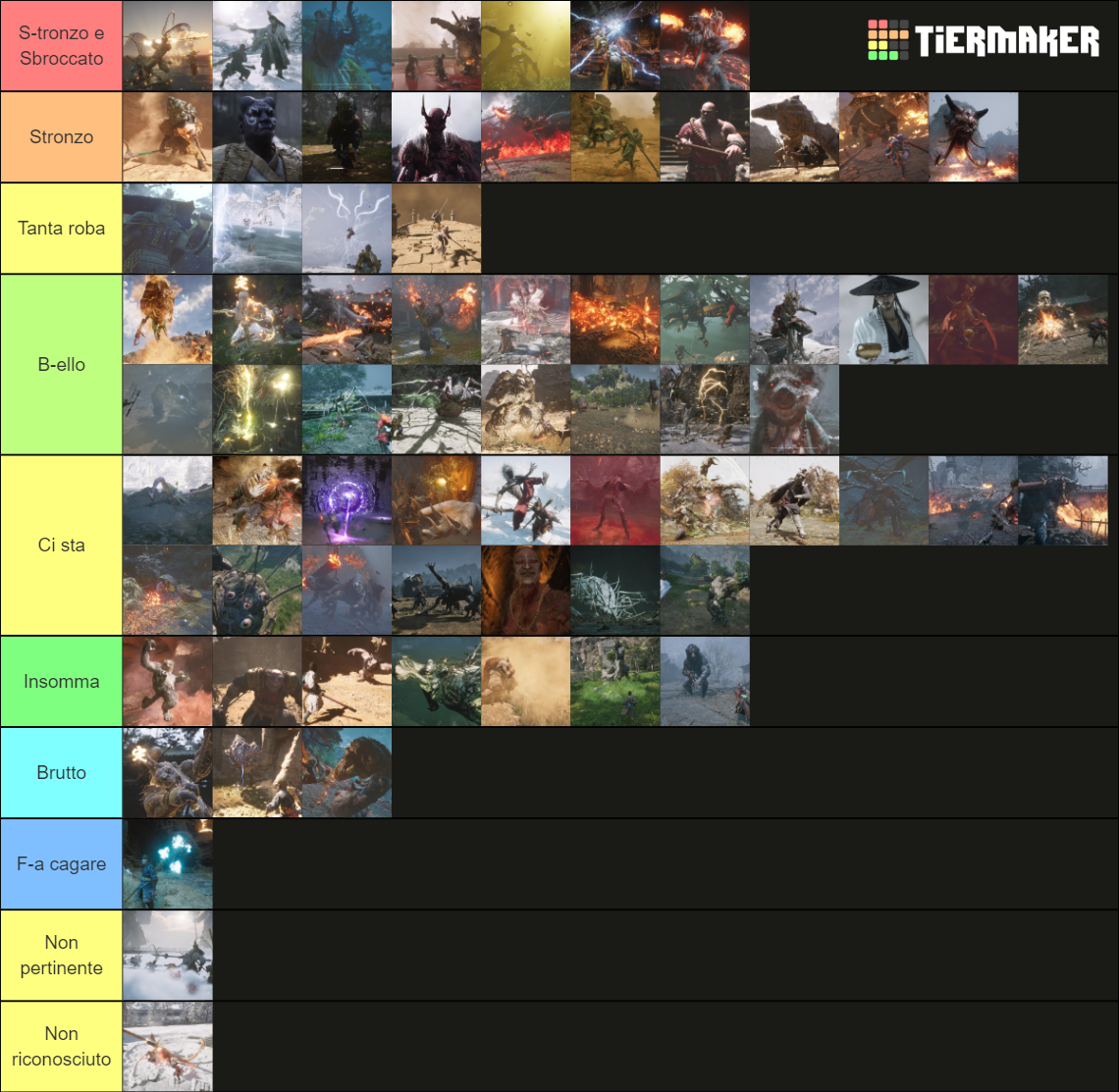 Black Myth Wukong All (66) Bosses Tier List (Community Rankings) - TierMaker