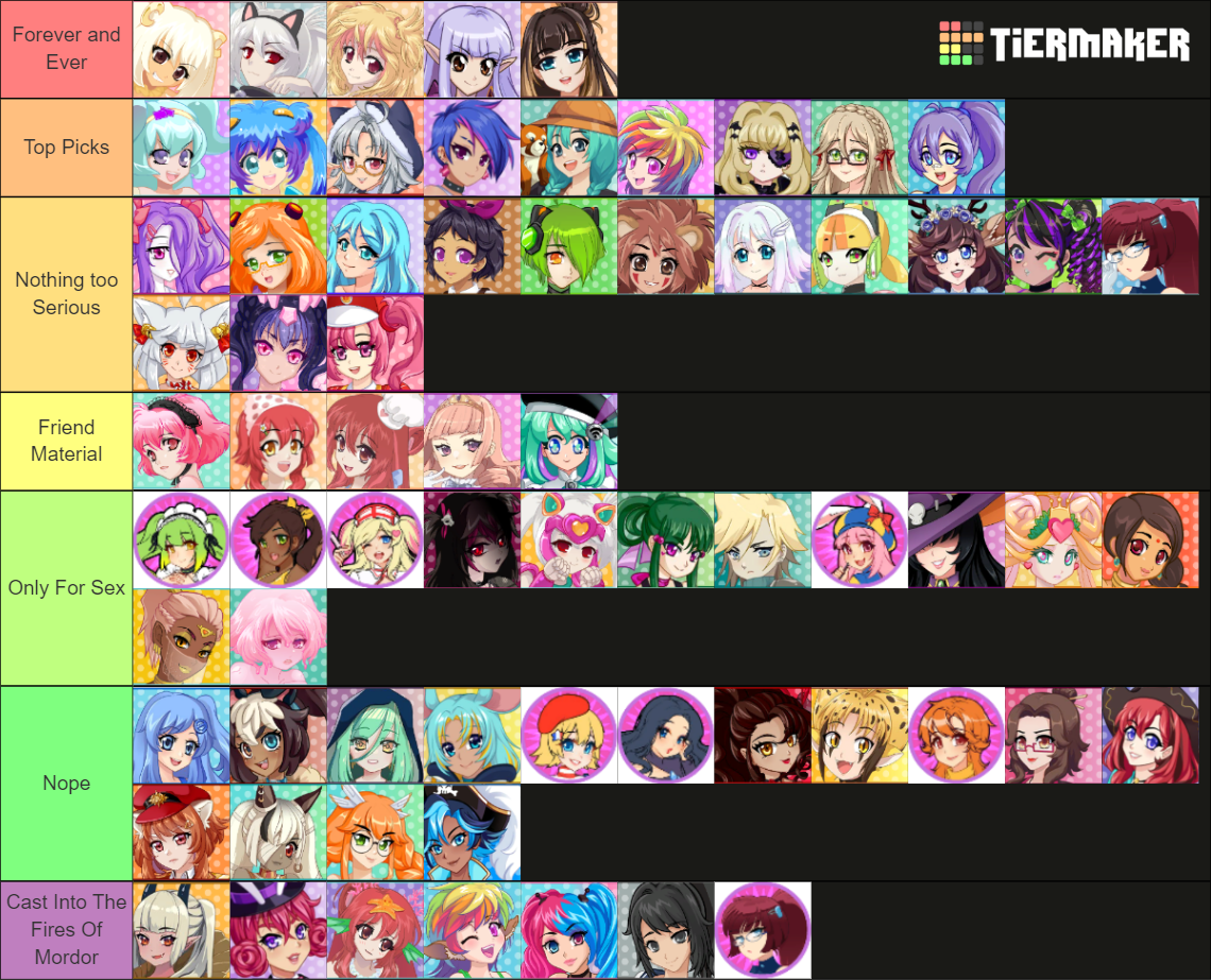 All Crush Crush Girls (As of 14/11/2023) Tier List (Community Rankings ...