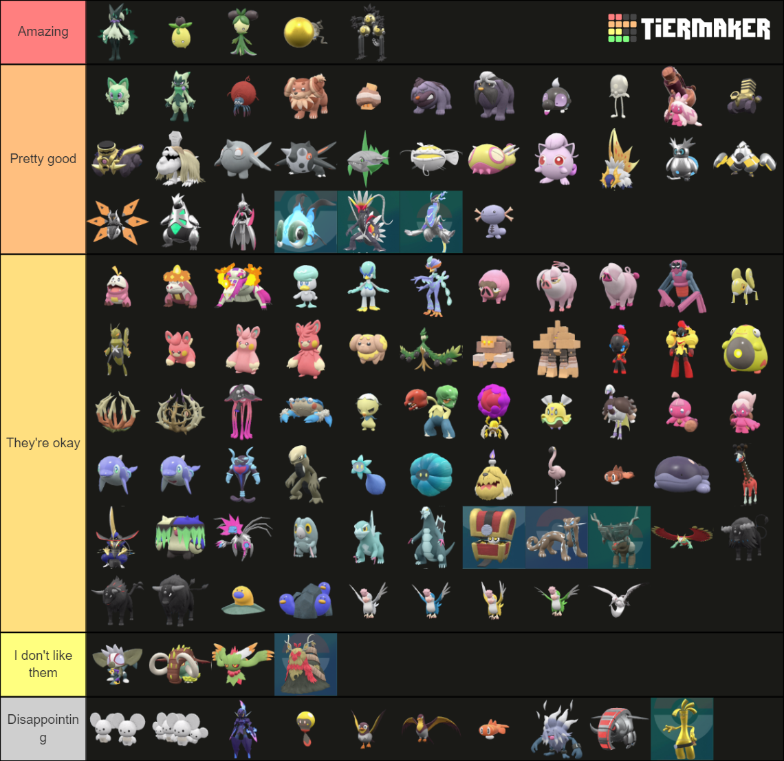 All Shiny Pokemon (Gen 9) Tier List (Community Rankings) - TierMaker