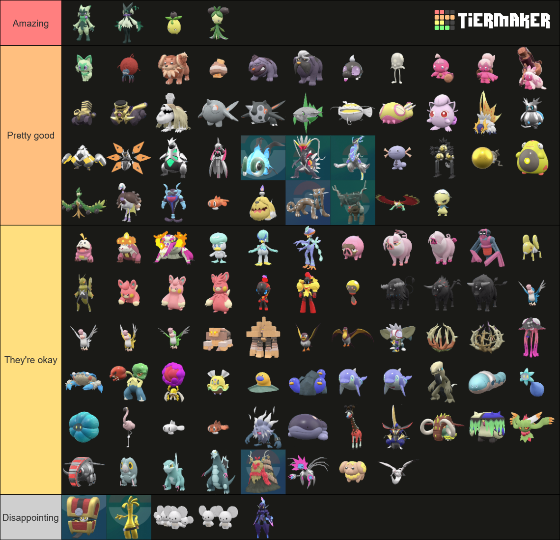 All Shiny Pokemon (Gen 9) Tier List (Community Rankings) - TierMaker