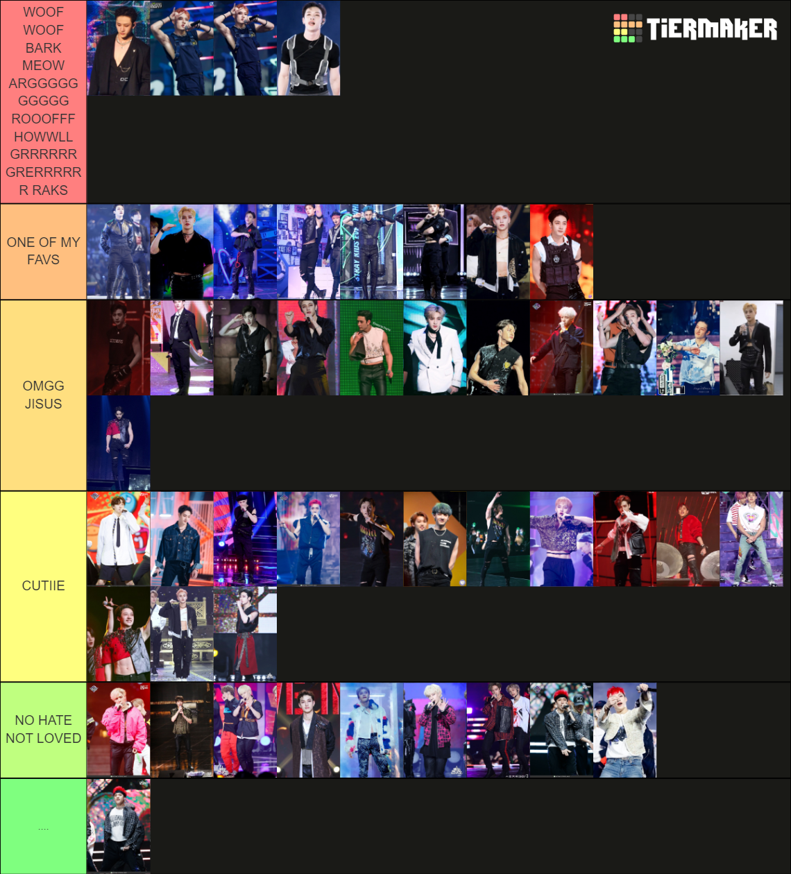ranking bang chans stage outfits Tier List (Community Rankings) - TierMaker
